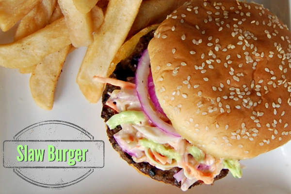 A New Kick in Your Cookout - Slaw Burgers - A Helicopter Mom