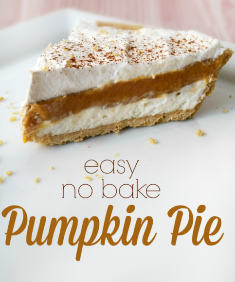 Easy No Bake Pumpkin Pie Recipe - A Helicopter Mom