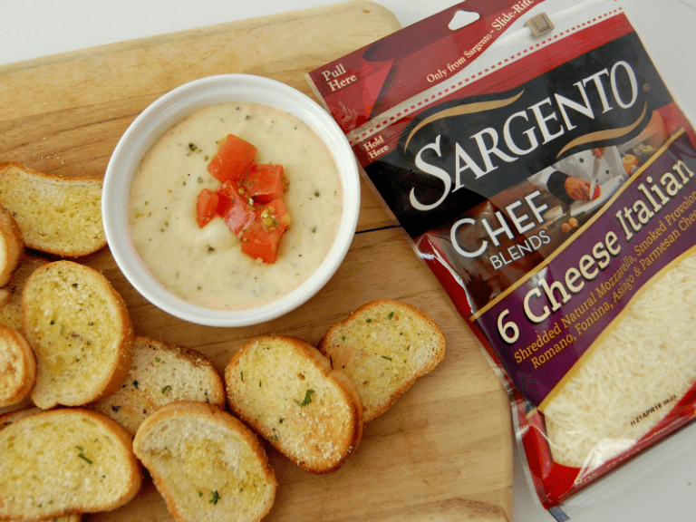 Roasted Garlic Cheese Dip - A Helicopter Mom