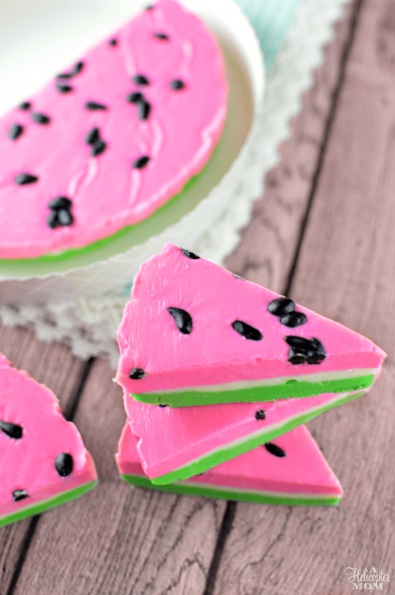 Easy Watermelon Fudge Recipe - A Helicopter Mom