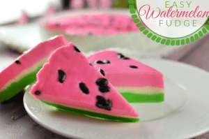 Easy Watermelon Fudge Recipe - A Helicopter Mom